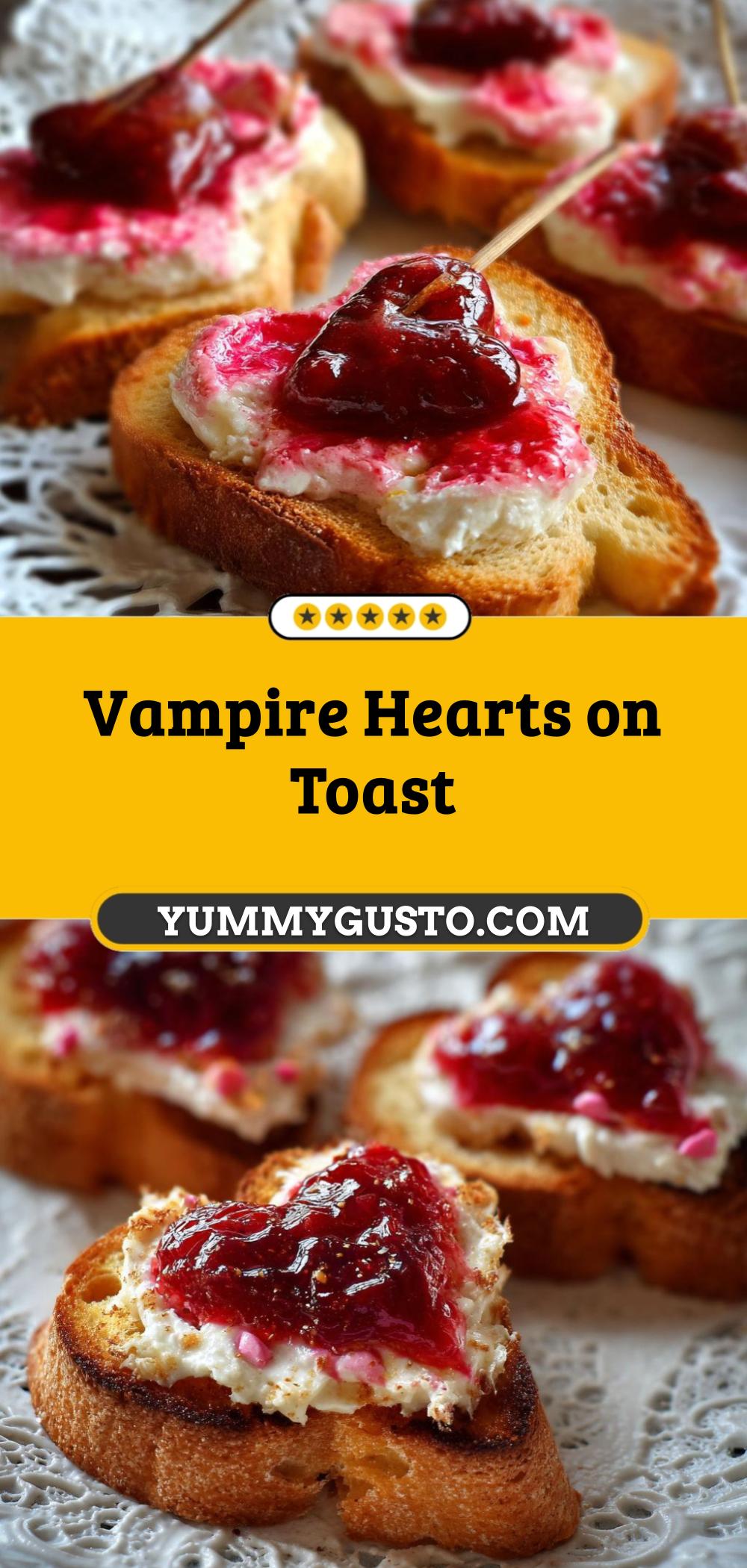 Vampire Hearts on Toast with Beet and Fig - Yummy Gusto