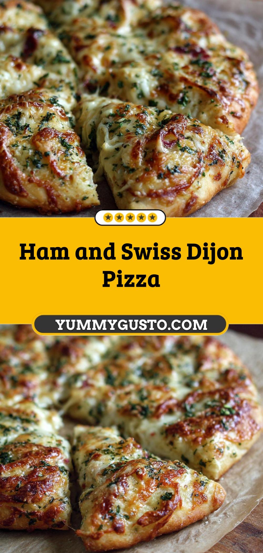 Ham and Swiss with Dijon Sauce – Savory Pizza with Pear and Thyme ...