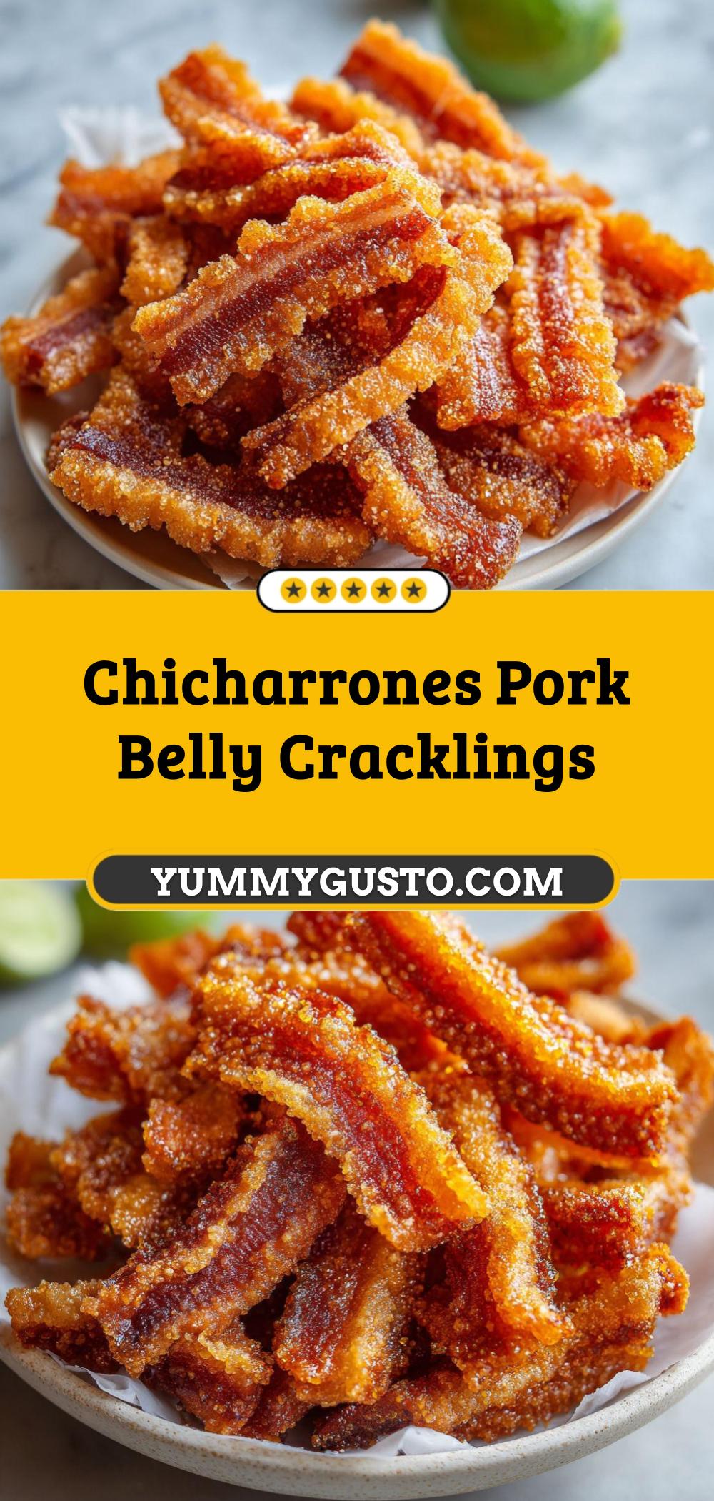 Crispy Chicharrones with Pork Belly and Lime - Yummy Gusto